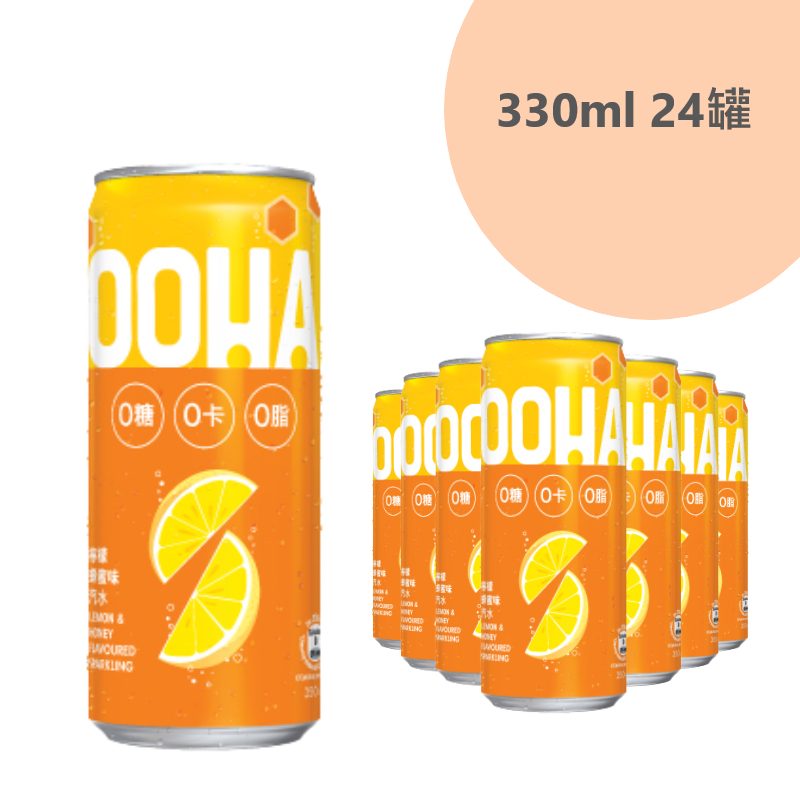 OOHA 檸檬蜂蜜味-原箱 330ml x24罐 – GOBUY